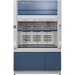 Fume hood with thick belt and LED light PP glass door with access ...